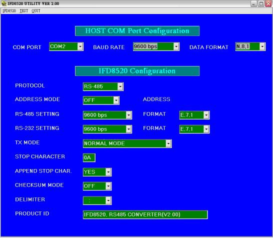 Services Support - FAQ - Can IFD6500 be connected to RS-485 port for ...